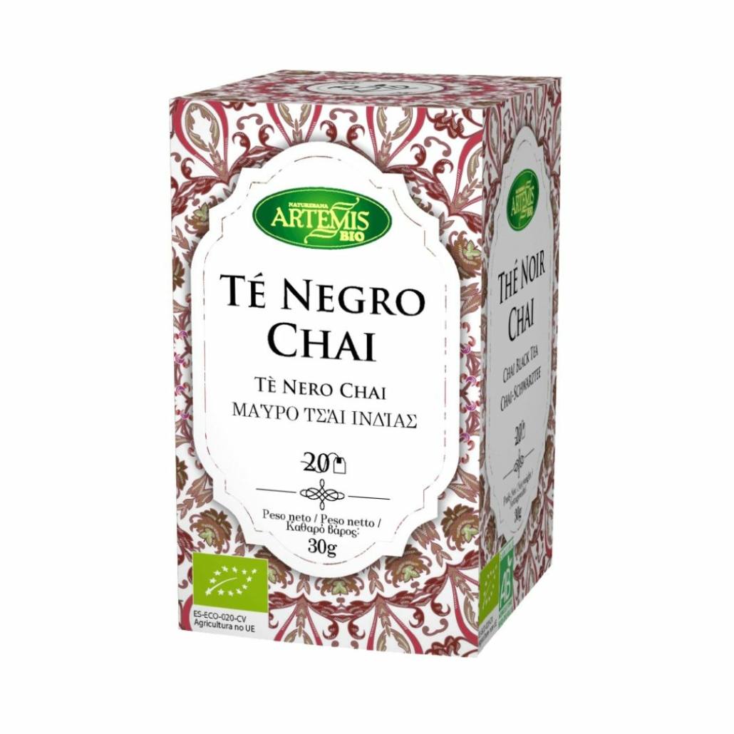 Caja Infusión Té Negro Chai -ECO- 30g/Chai Black -ECO- Tea bags 30g ...
